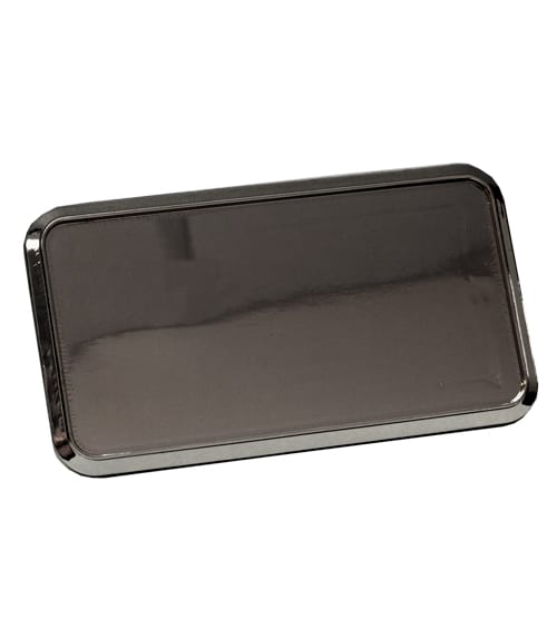 Rounded Rectangle Badge - Large Black (s) | TrophyCentre