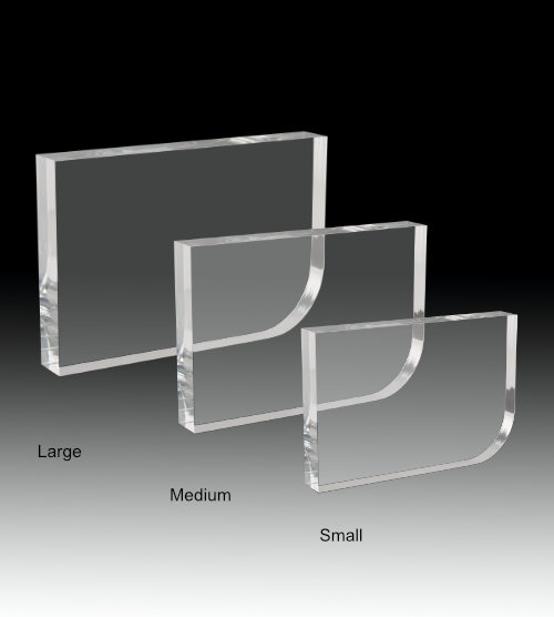 Acrylic Block Round Corner | TrophyCentre